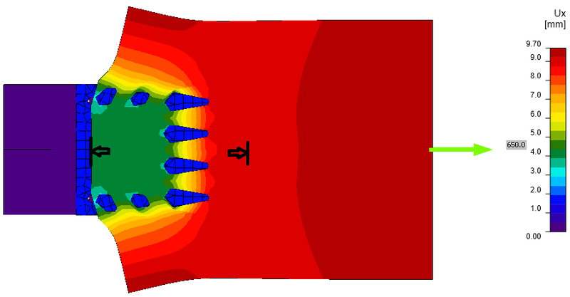 CBFEM Validierung: Blockscherverhalten | IDEA StatiCa